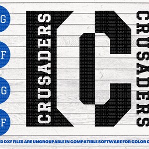 Crusaders Svg Cheer Svg Team Spirit Svg Sport Design Png - Etsy