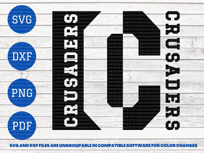 Crusaders Svg Cheer Svg Team Spirit Svg Sport Design Png - Etsy