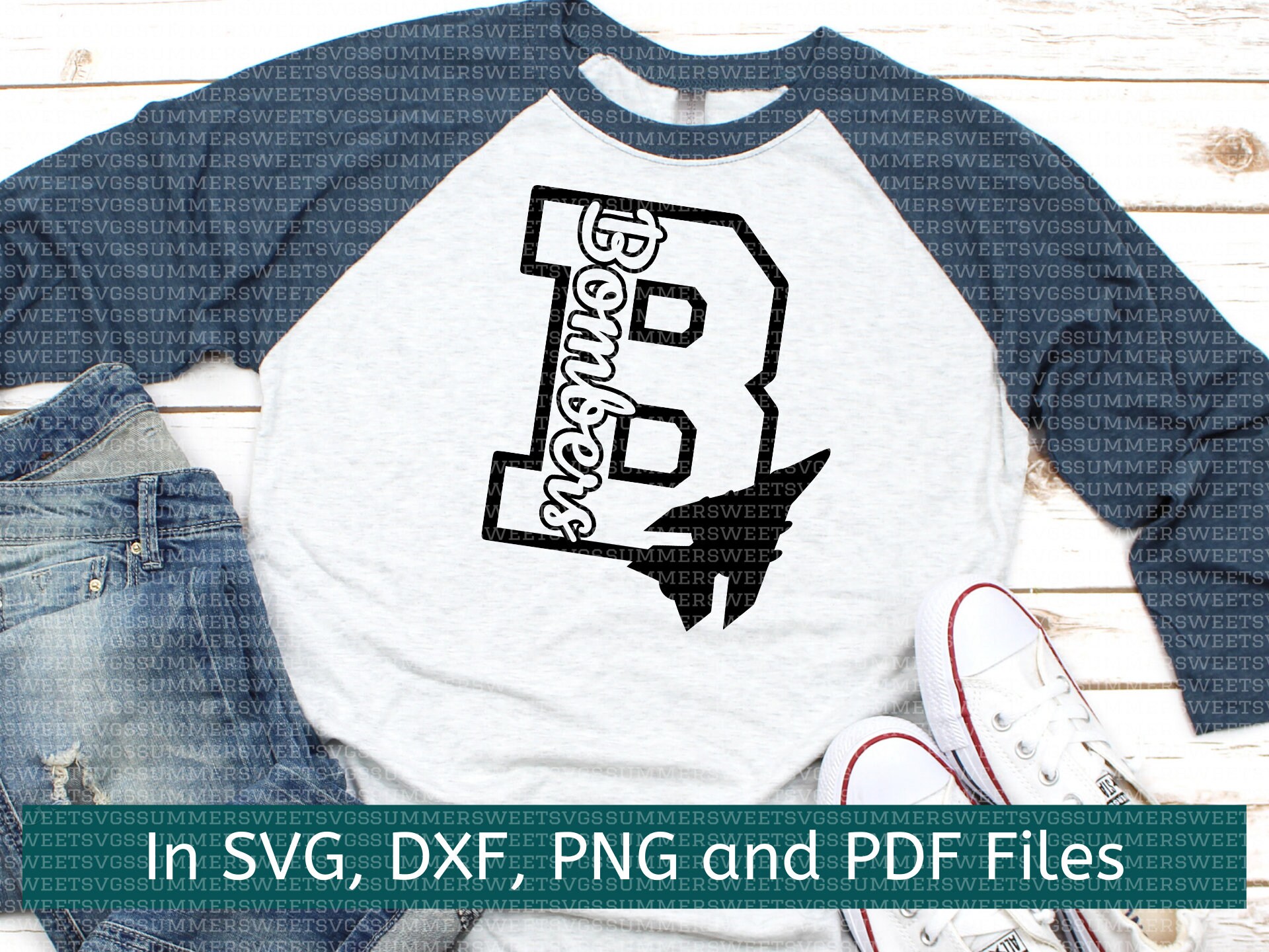 Bomber Svg School Pride Svg Cheer Mom Monogram Svg Png - Etsy