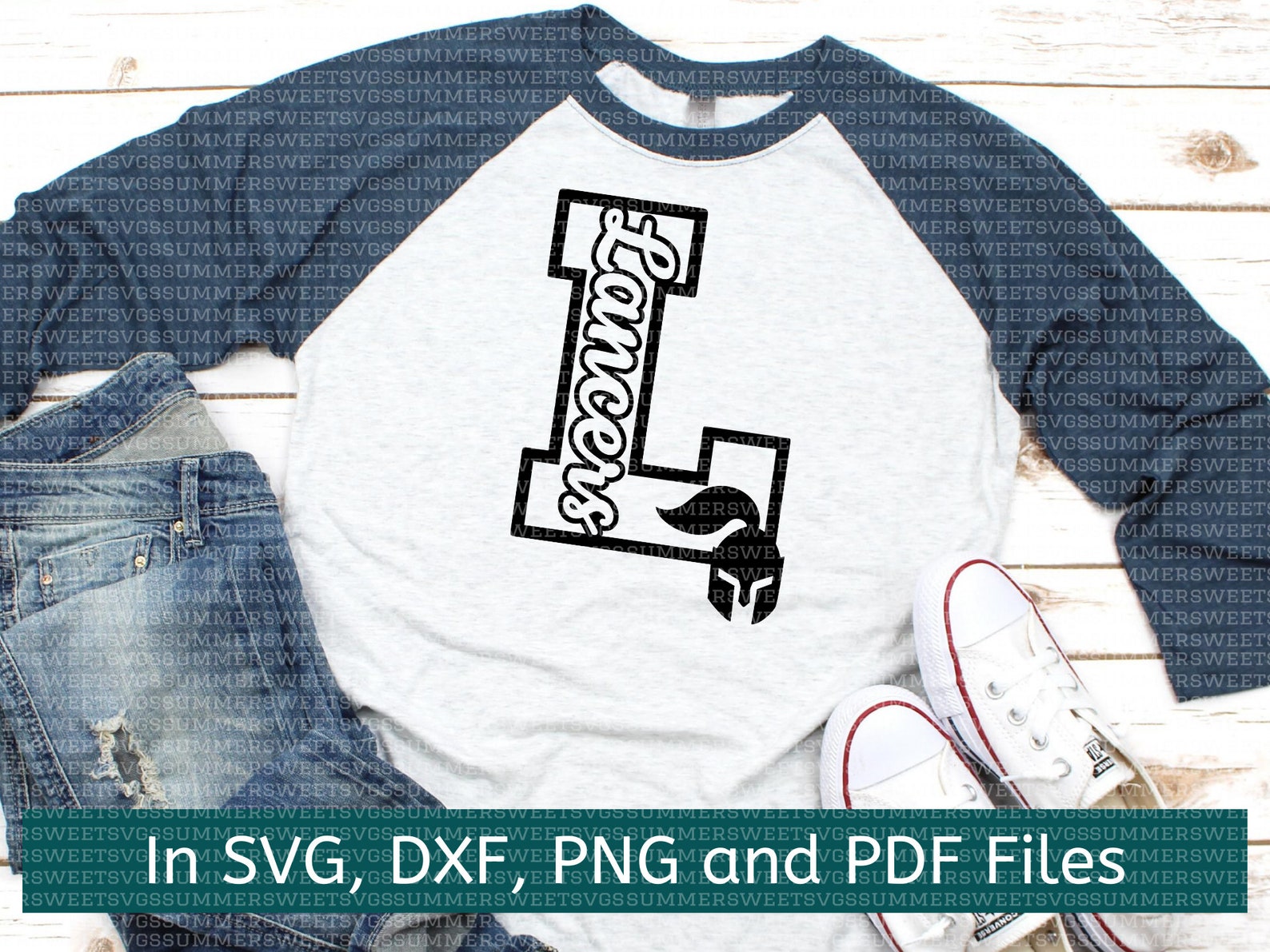 Lancers Svg Letter L School Pride Lancer School Spirit - Etsy