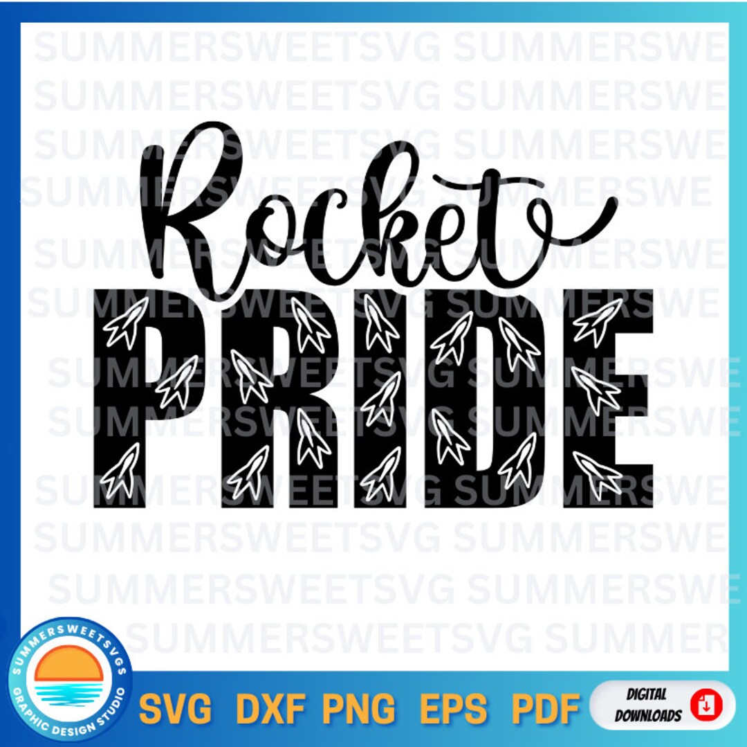 Rocket Pride SVG, Rockets, Team Spirit, Cheerleader, Cricut Cut Files ...