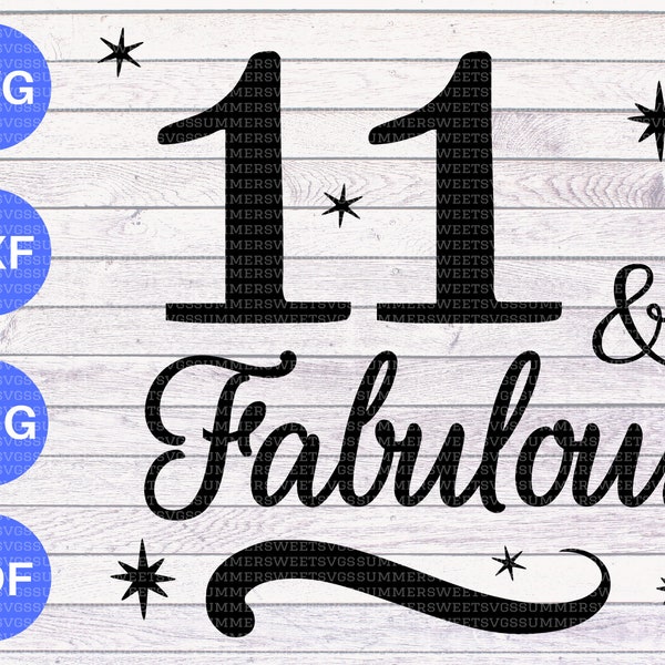 11th Birthday Svg - Etsy