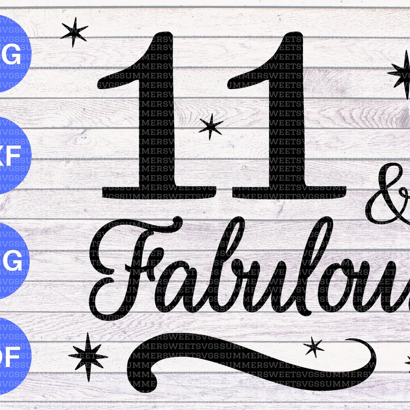 11th Birthday Svg - Etsy