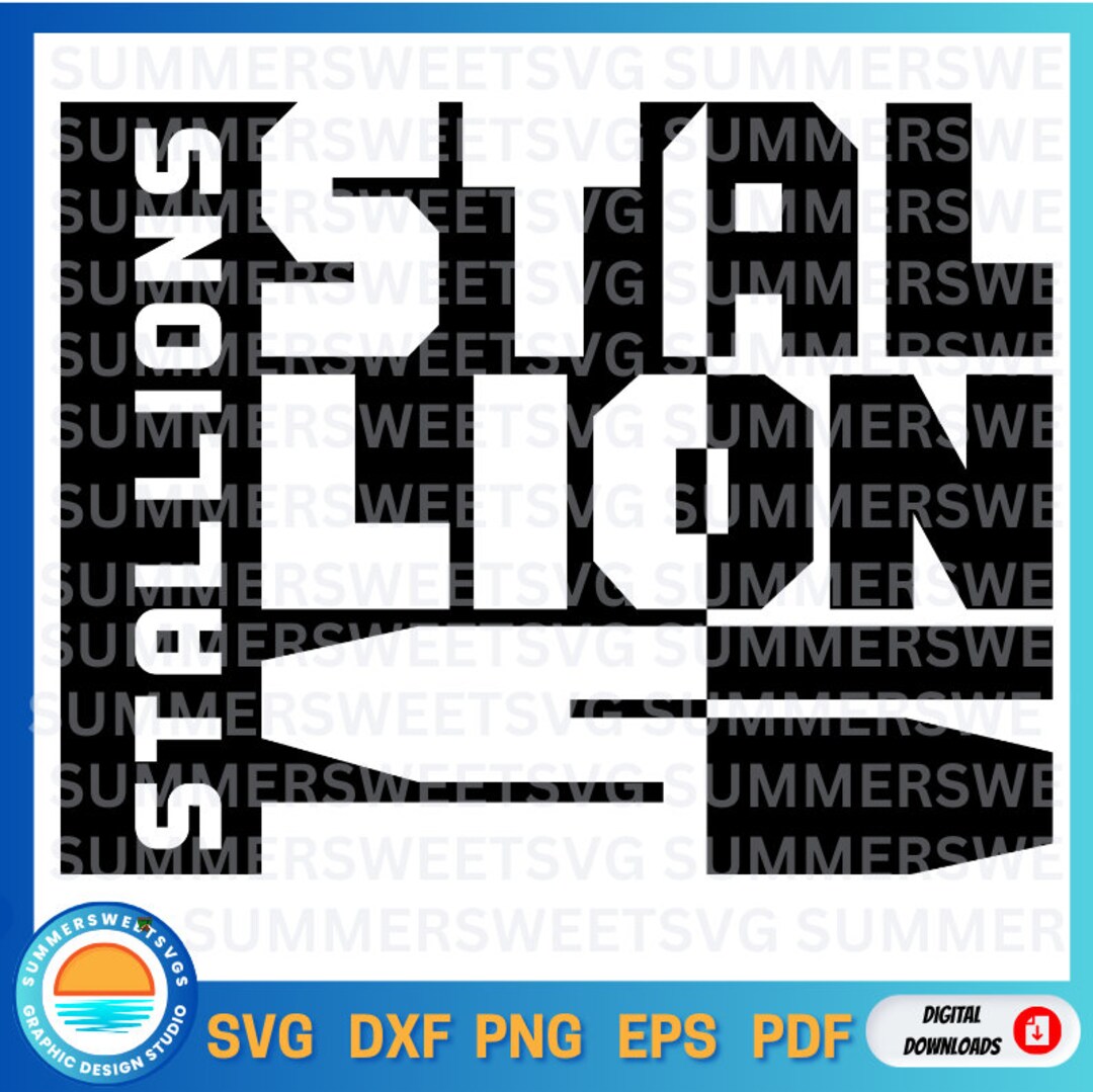 Stallions Svg Stallions Png School Pride Svg Mascot Svg SVG Cut File ...