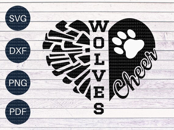 Wolves Svg Cheer Svg Pom Pom Svg Cheer Mom School Spirit - Etsy