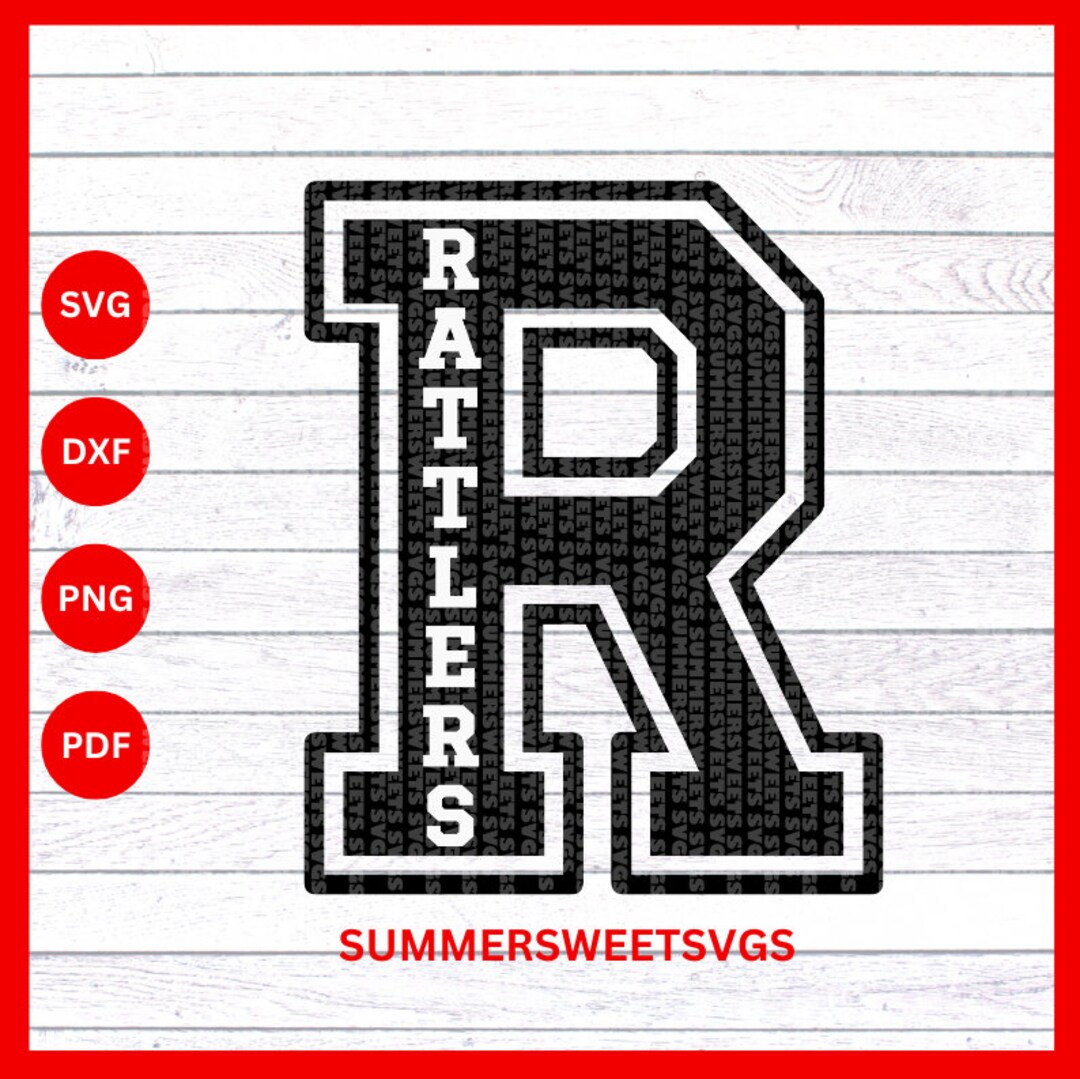 Rattlers Svg, Cheerleader Svg, Sublimation Png, Cheer Svg, Letter ...