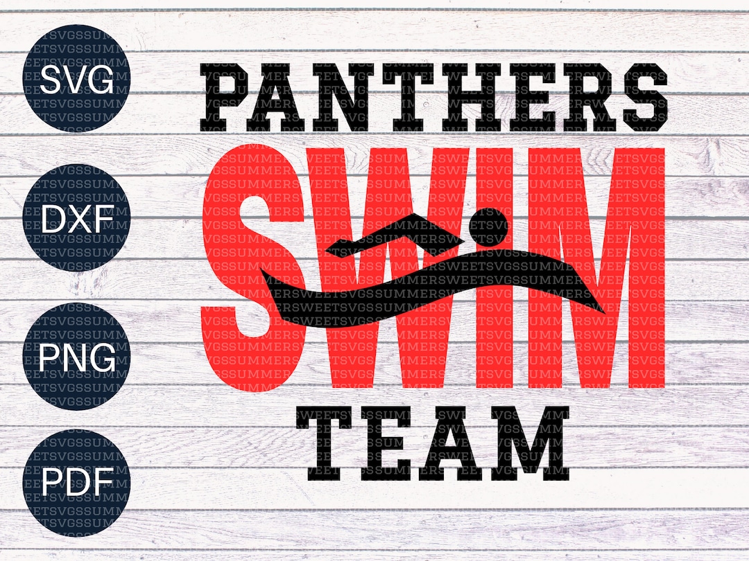 Swim SVG Panthers Swim Team Svg Aquatic Sports Water - Etsy