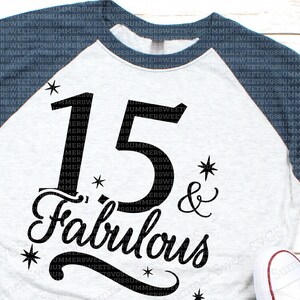 15th Birthday SVG, 15 Years Old, Girls Birthday Svg, Happy 15th ...