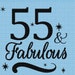 55 and Fabulous SVG, Happy 55th Birthday, 55th Birthday Svg, Womans ...