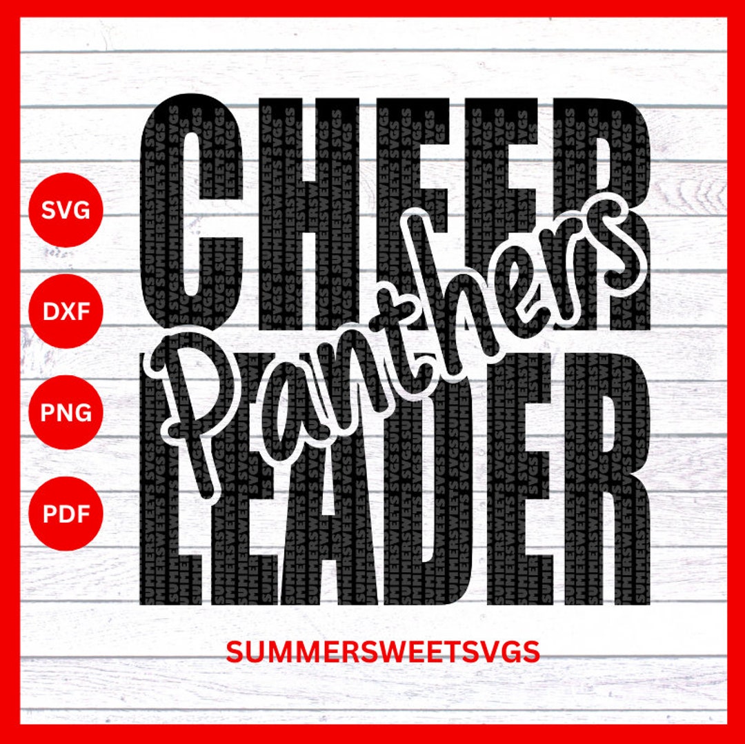 Panthers Svg Cheerleader Svg, Cheer Svg, Team Spirit Svg,png Dxf ...