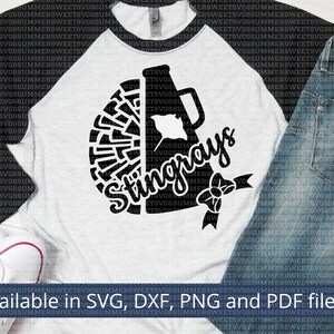 Stingray Svg, Stingray Png, Cheer Svg, Megaphone Svg, Pom Pom Svg ...