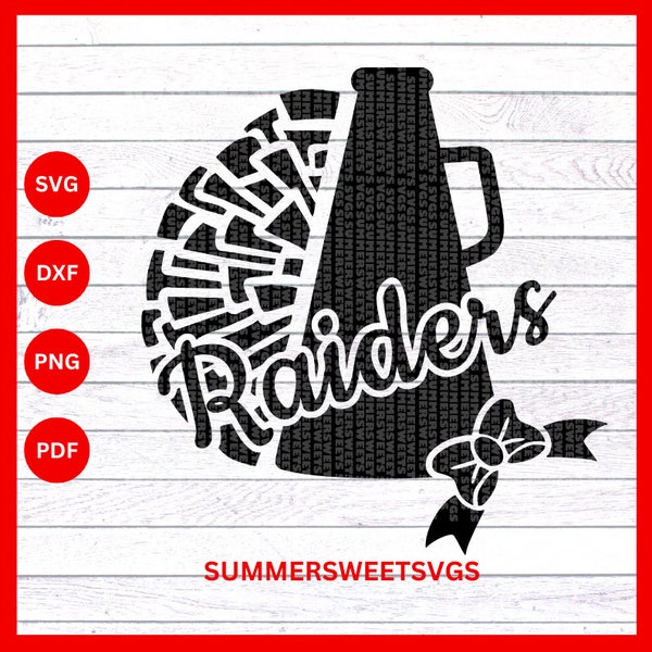 Raiders Cheer Megaphone Svg - Etsy