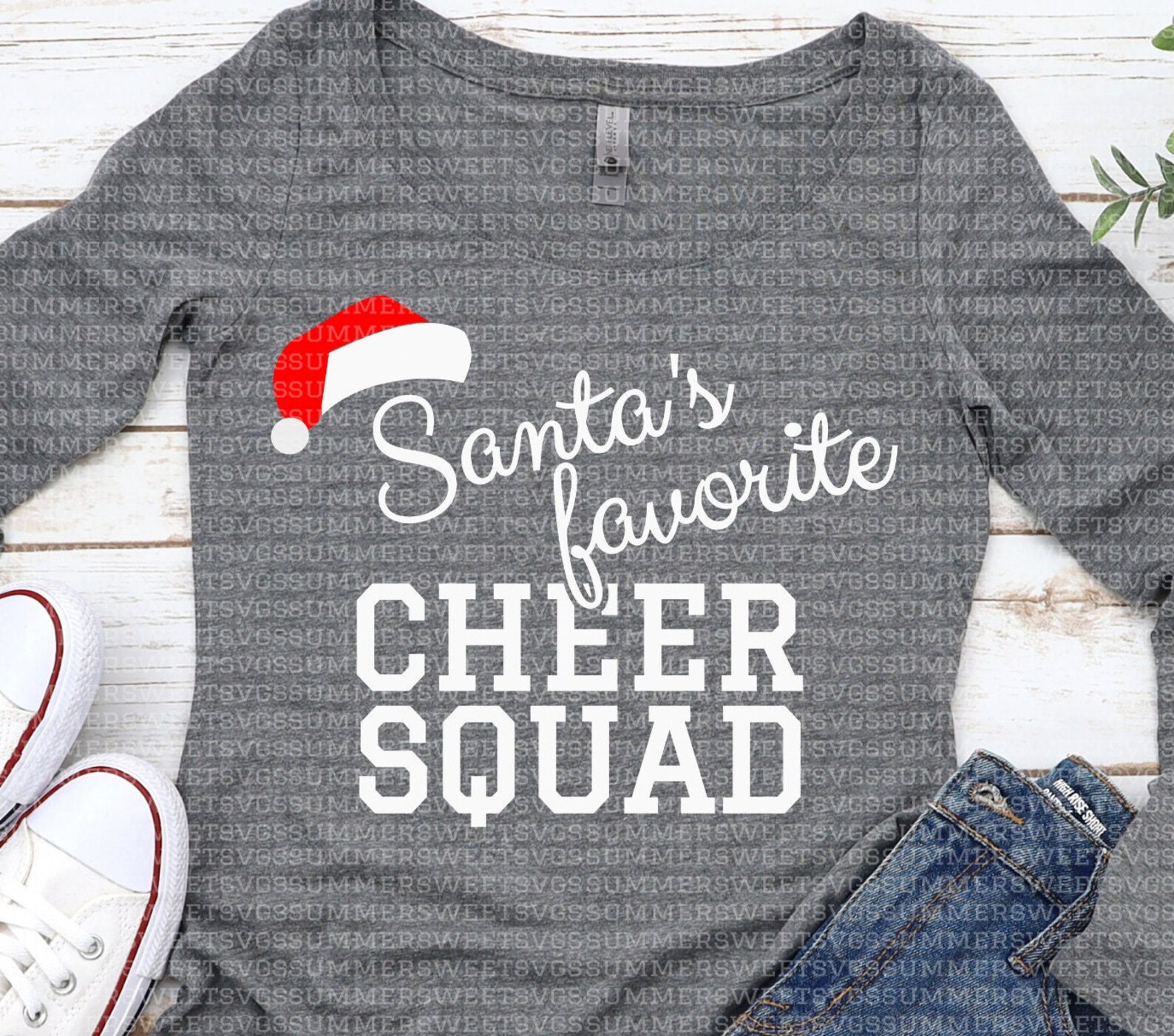Christmas SVG, Santas Favorite Svg, Cheerleader Svg, Cheer Squad Shirt ...
