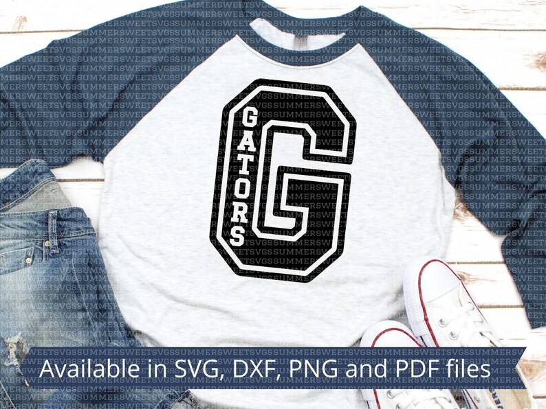 Letter G Svg Girls Boys Design School Spirit Gators Svg - Etsy