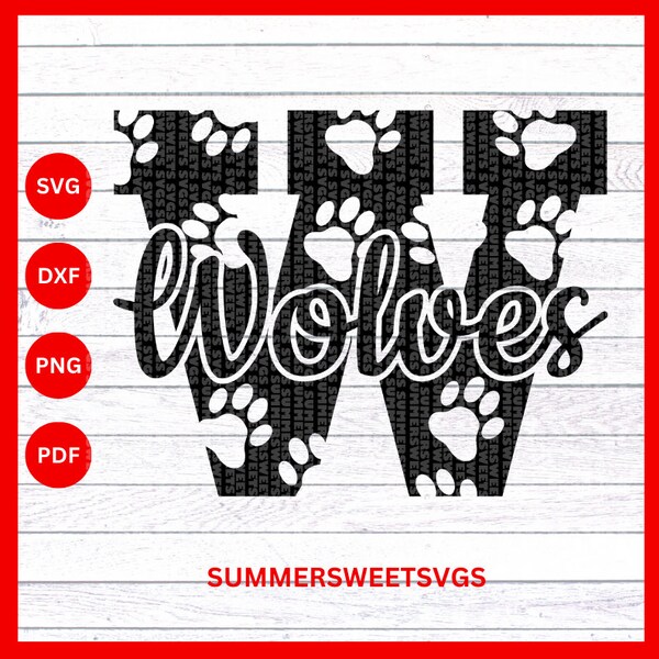 Wolf Paw Print - Etsy