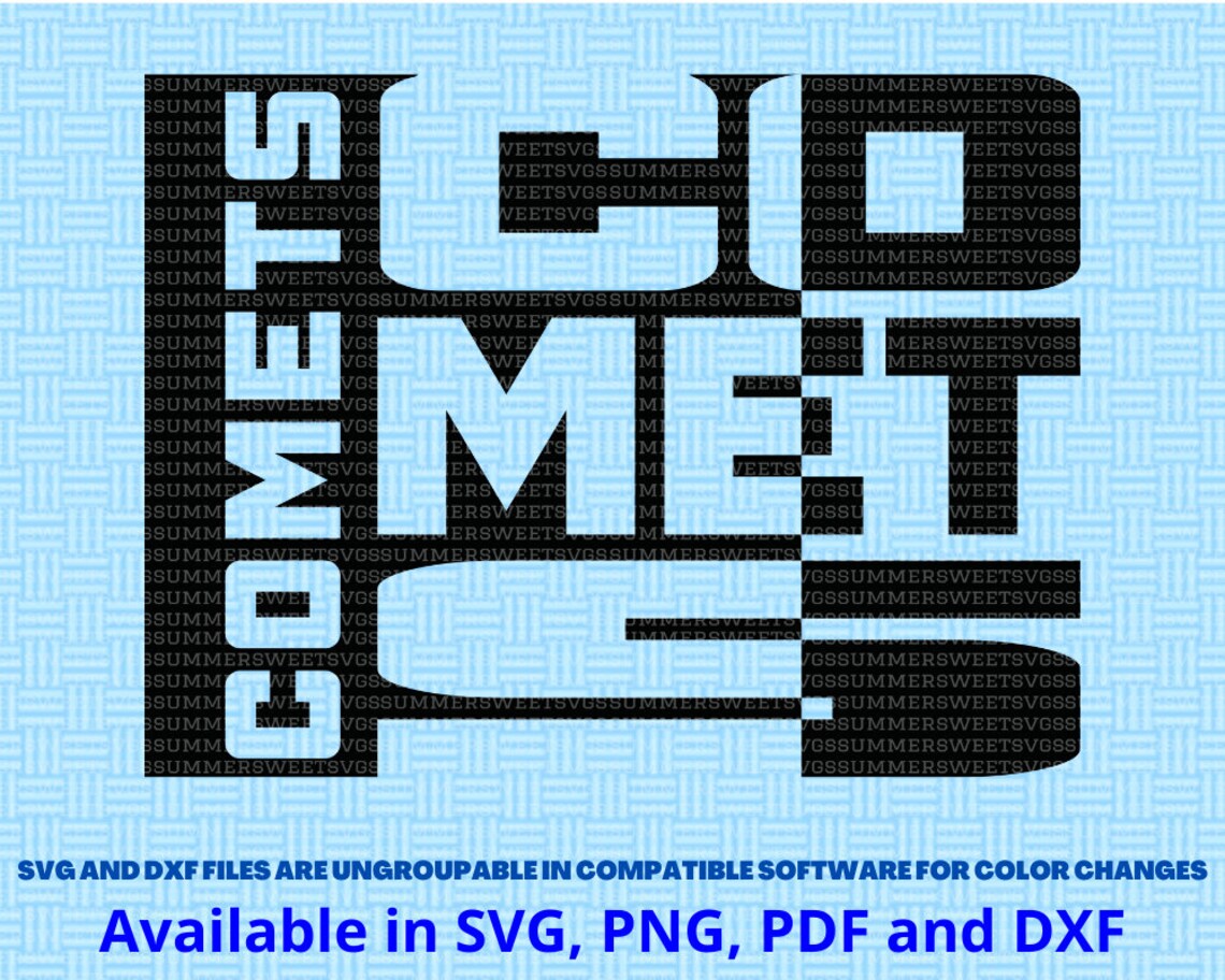 Comets Svg School Pride Svg Png Cheer Team Spirit Comet Cricut - Etsy