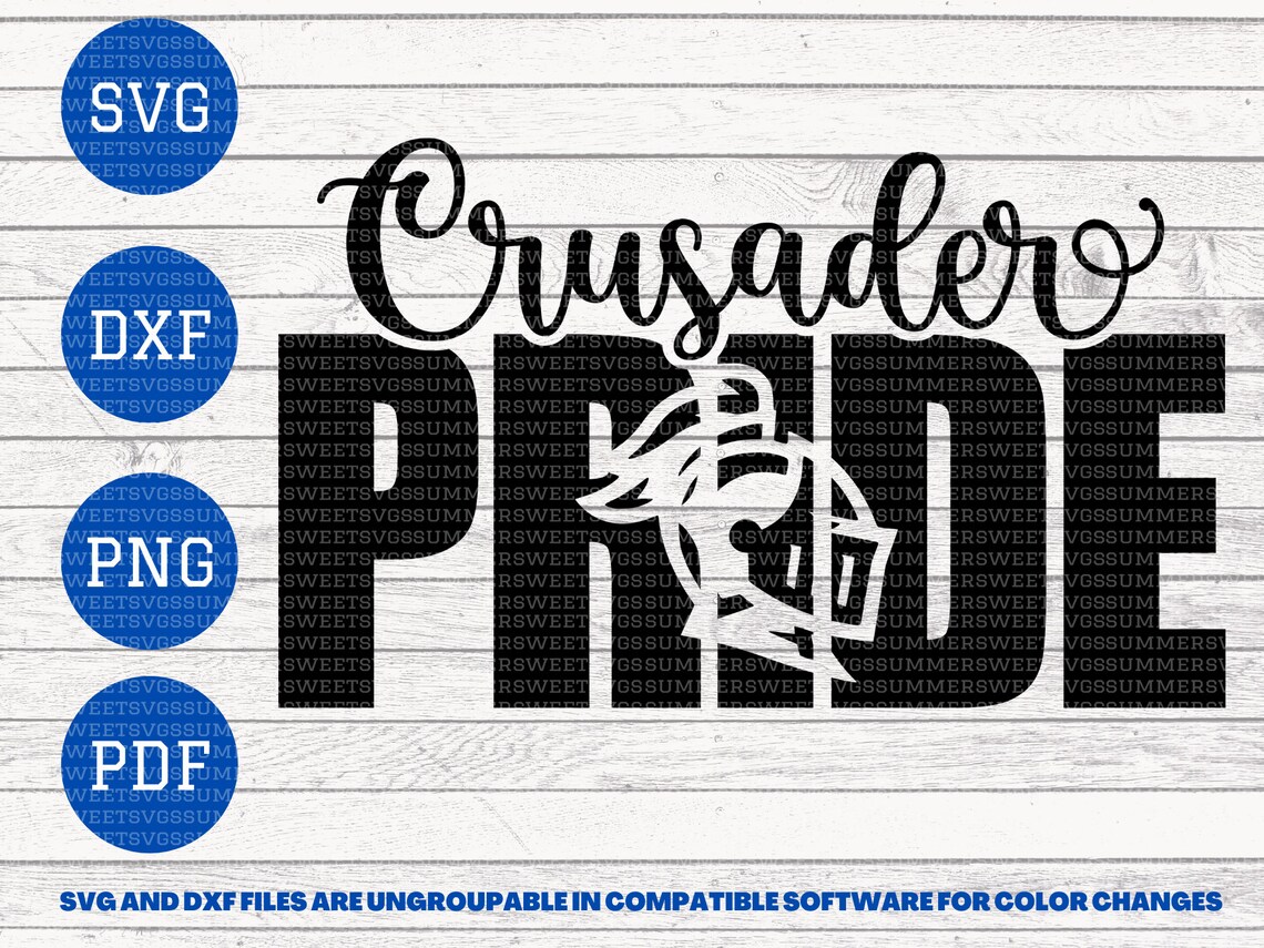 Crusader Pride SVG Crusader Svg Team Spirit Svg Pride Shirt - Etsy