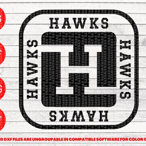 Hawks Svg, School Spirit Svg, Letter H Svg, Team Pride Cut File, Svg ...