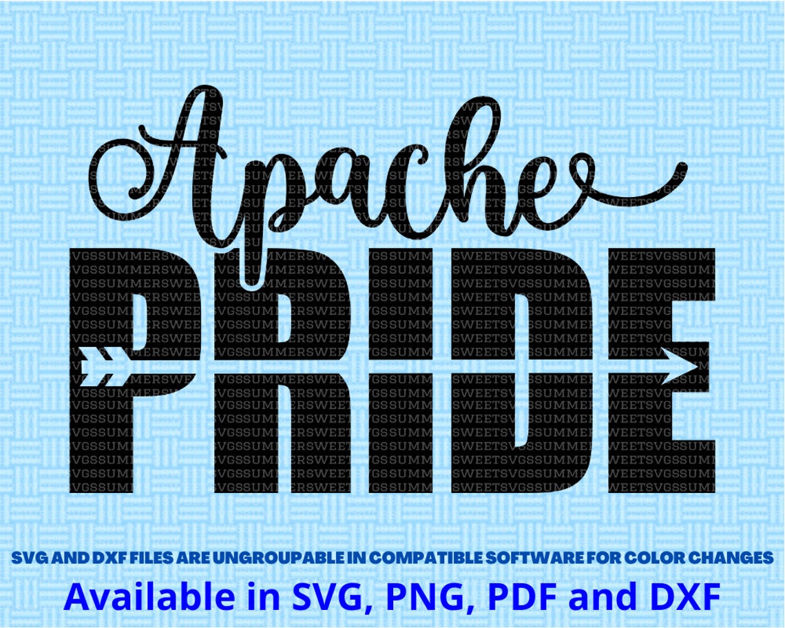 Apache Pride SVG Team Spirit Svg Cheer Design Svg Png - Etsy