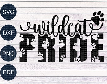 Wildcat Pride Svg | Etsy