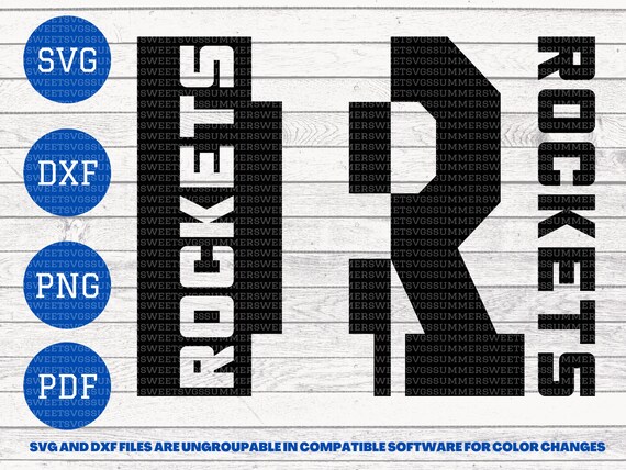 Rockets Svg Cheer Mom Rocket Team Spirit Cute Cheer - Etsy