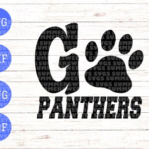 Go Panthers Svg Panthers Svg Panther Svg Panther Png - Etsy