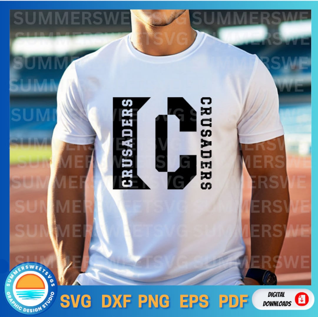 Crusaders Svg, Cheer Svg, Team Spirit Svg, Sport Design, Png, Dxf, File ...