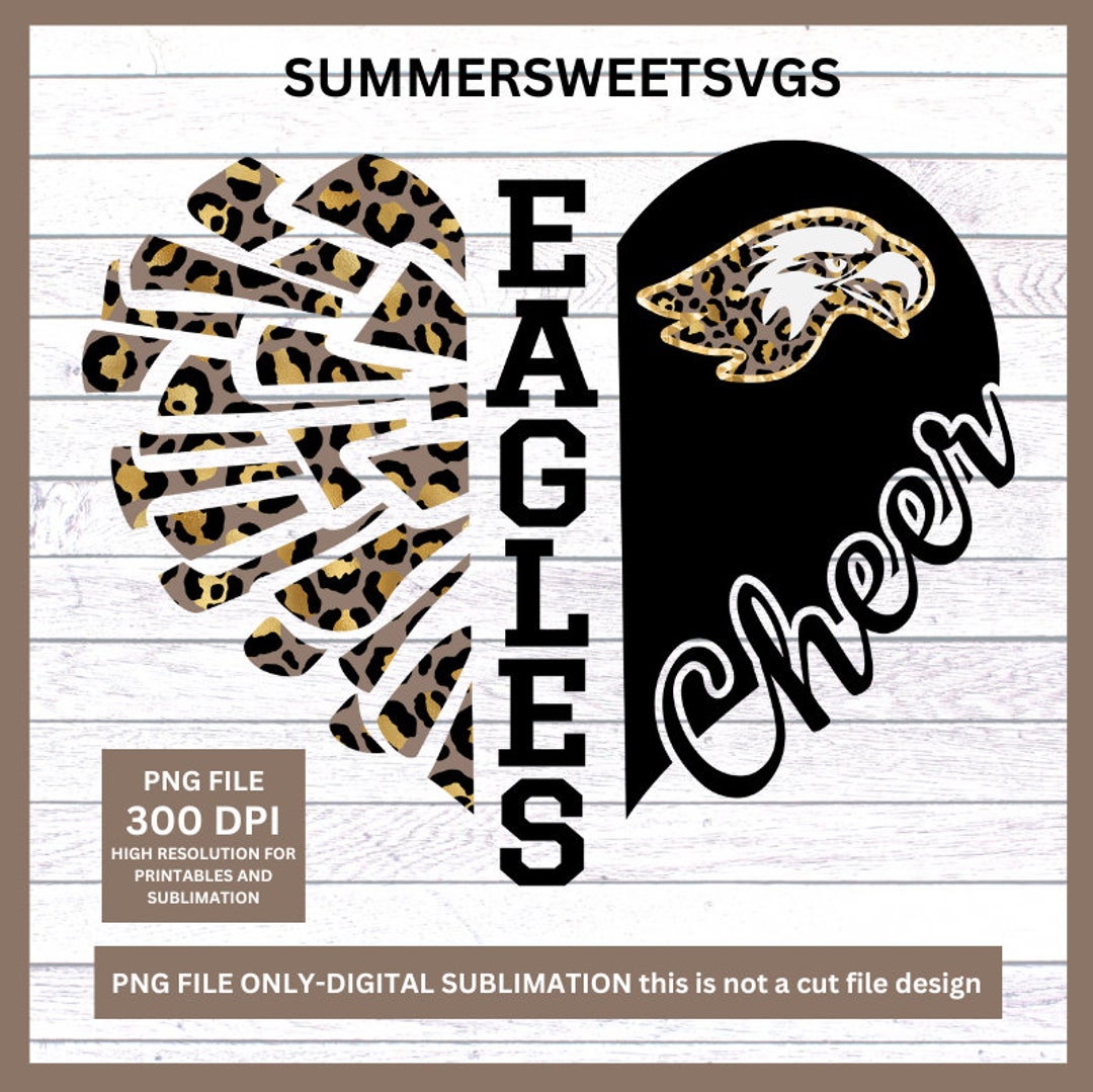 Eagles Cheer Png, Cheer Pom Pom Png, Leopard Print Png, Cheerleader Png ...