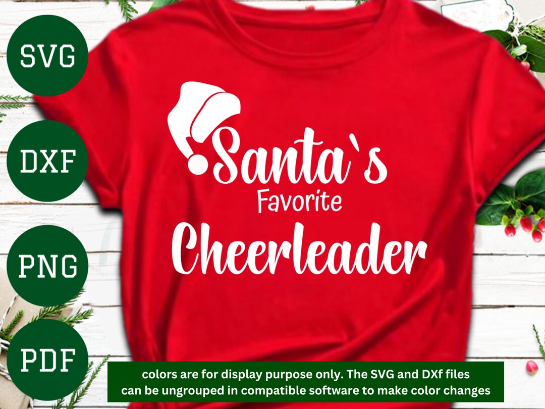 Christmas SVG Cheer Svg Cheerleader Svg Team Spirit Shirt - Etsy