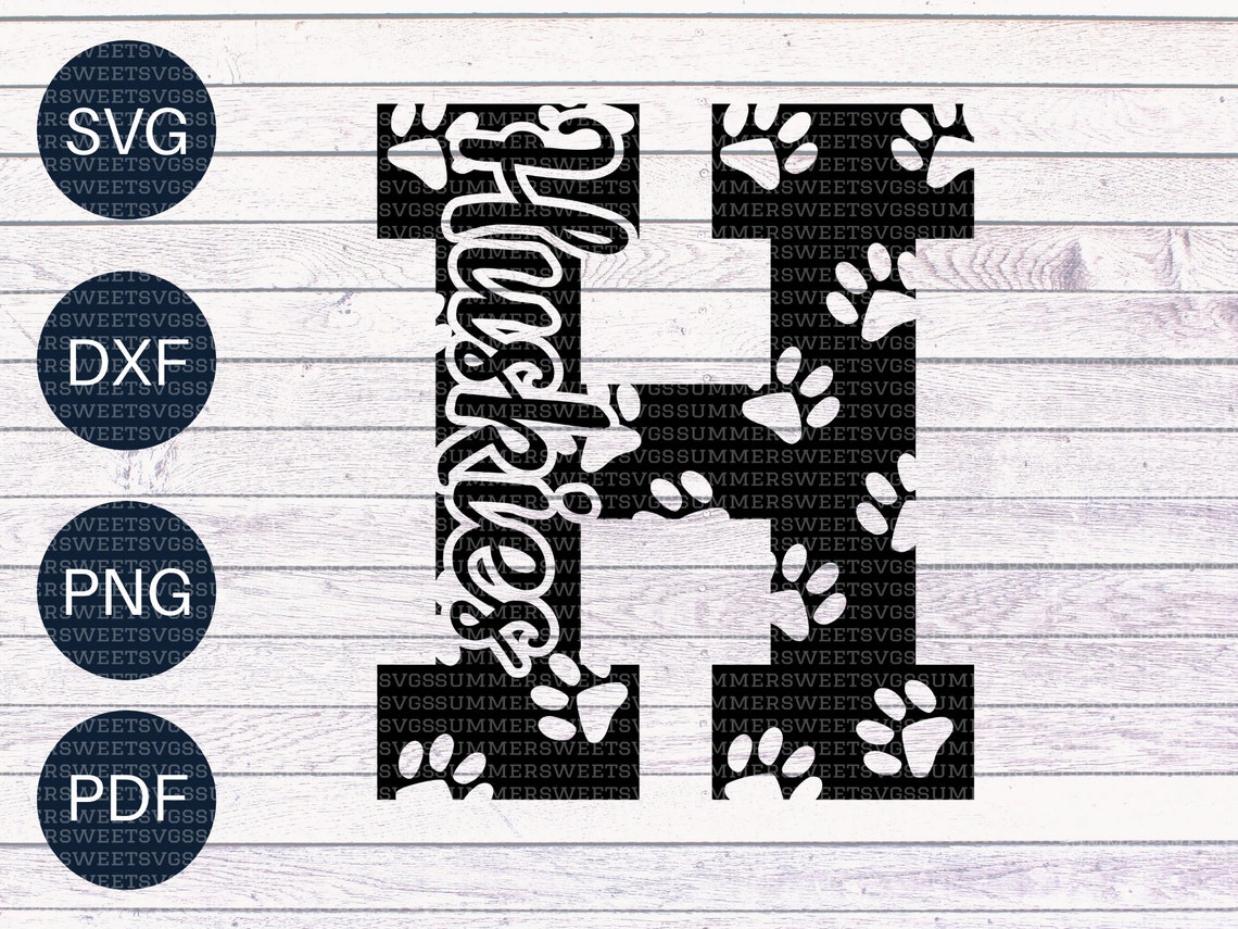 Huskies Svg Letter Hsvg Cheer Dvg School Spirit Svg Paw - Etsy