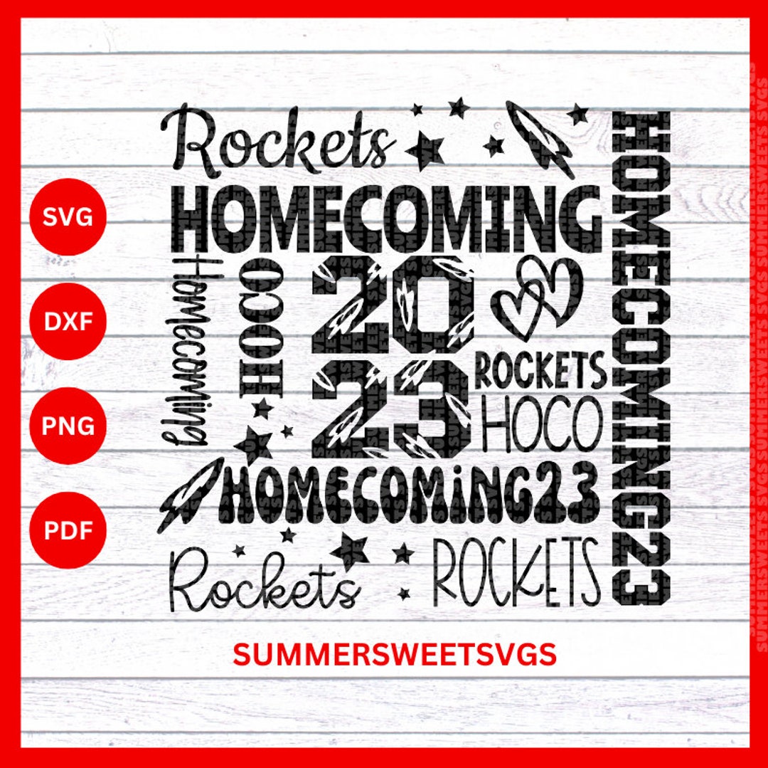 Homecoming 2023 Svg, Rockets 2023 Svg File, Homecoming Shirt Svg, Hoco ...