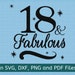 18th Birthday SVG, 18 Years Old, Girls Birthday Svg, Happy 18th ...