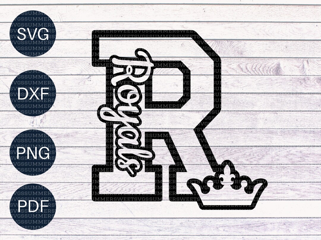 Royals Svg Letter R Design Cheer Svg School Spirit Cricut - Etsy