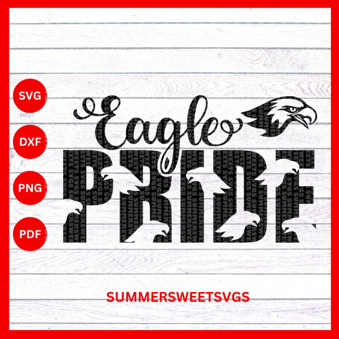 Eagle Pride SVG, School Pride Svg, School Spirit Svg, Sublimation Png ...