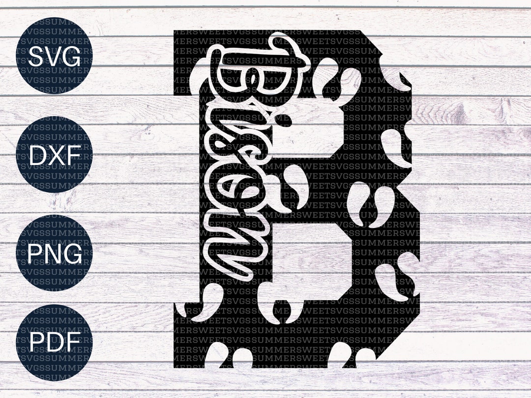 Bison Svg Dxf Png Printable Letter B Cheer Mom Design - Etsy
