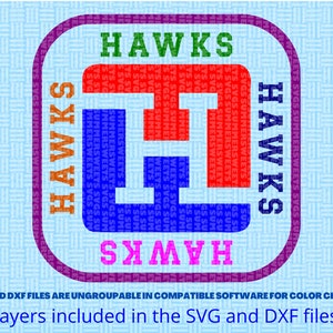 Hawks Svg School Spirit Svg Letter H Svg Team Pride Cut - Etsy