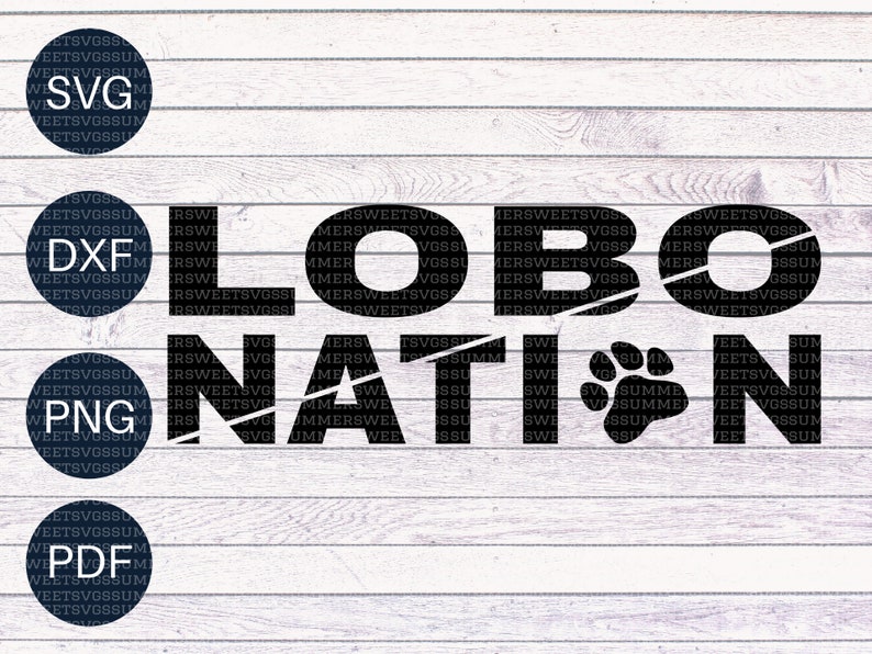 Lobo Nation SVG Lobos Paw Print Lobos Mom Shirt Svg Team - Etsy