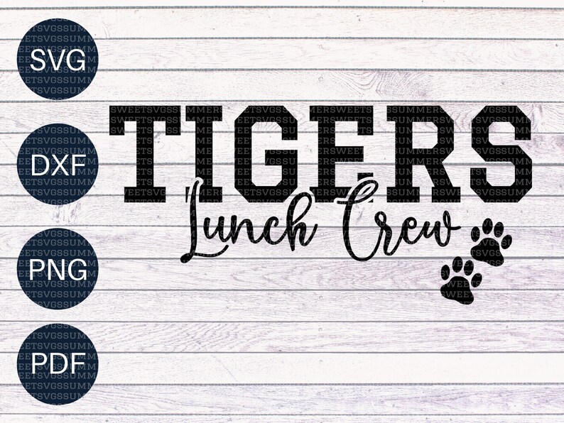 Tigers Cafeteria Crew SVG Lunch Crew Svg Lunchroom | Etsy