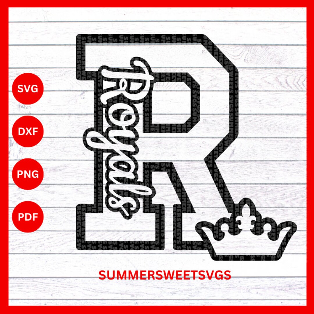 Royals Svg, Letter R Design, Cheer Svg, School Spirit, Cricut Cut Files ...