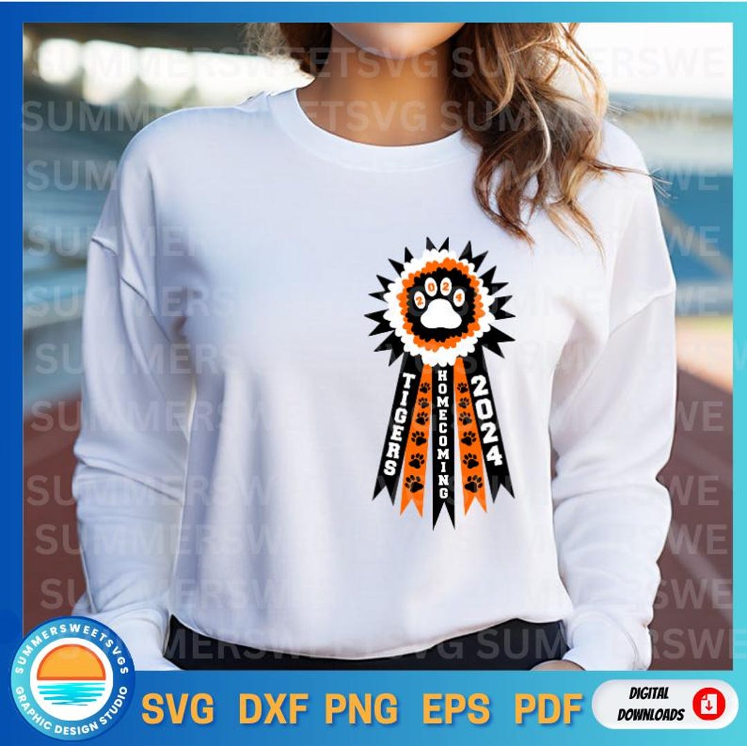 Homecoming Mum Svg, Tigers Homecoming Svg, Football Mum Svg File ...