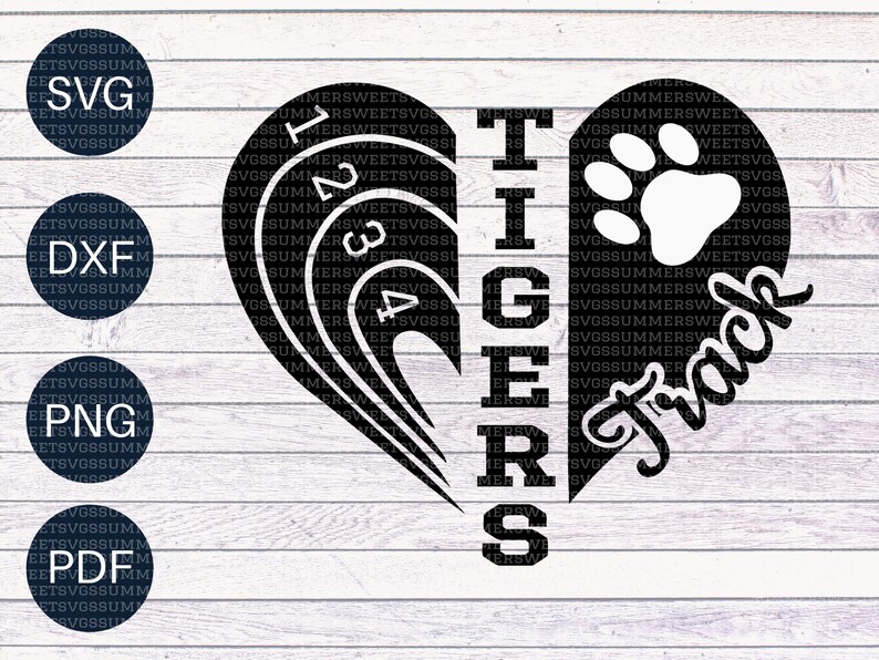 Tigers Svg Track Svg Track and Field Svg Team Spirit Svg | Etsy