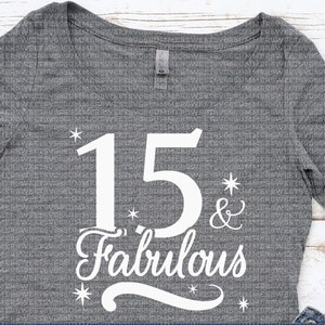 15th Birthday SVG, 15 Years Old, Girls Birthday Svg, Happy 15th ...