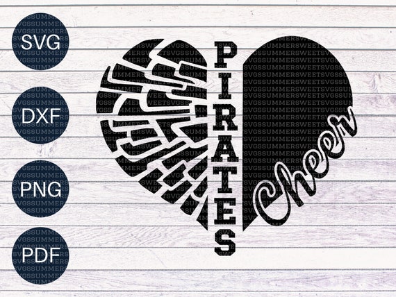Cheer Svg Cheer Mom Team Spirit Cute Cheer Design Pirates - Etsy