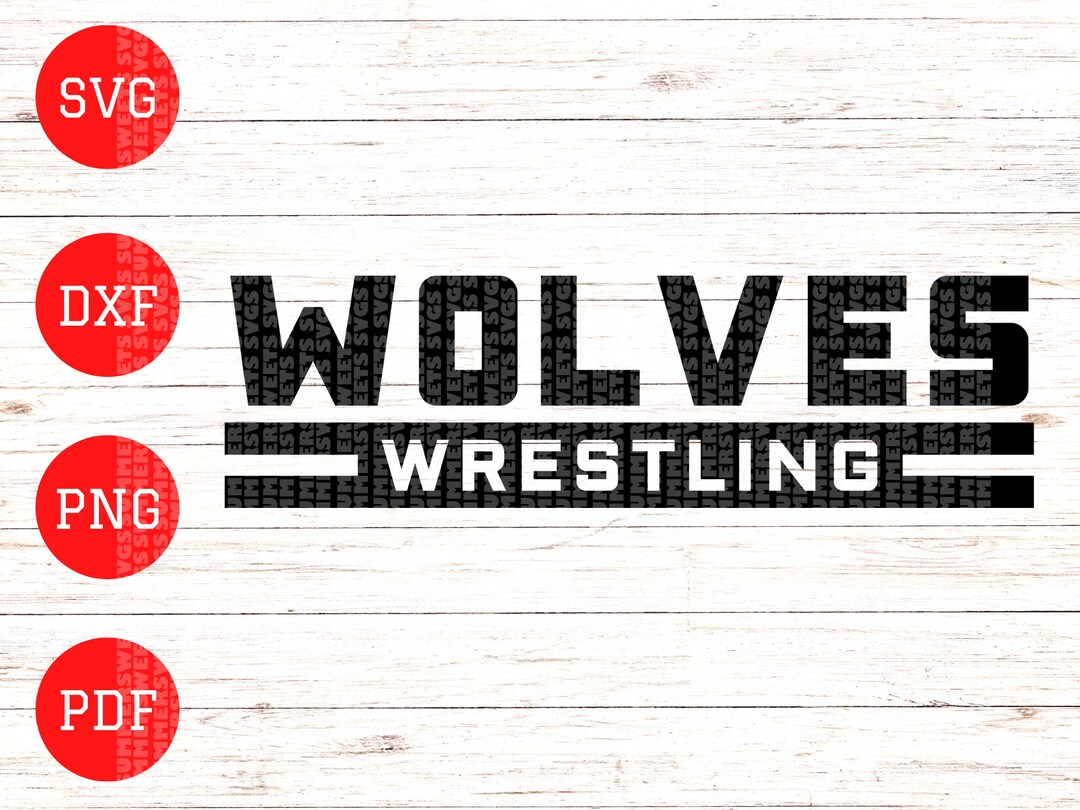 Wolves Svg Wrestler Svg Wrestling Shirt Cut File Team - Etsy