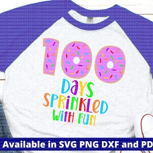 100 Days of School Sprinkled With Fun Svg,100th Day, 100 Days Shirt ...