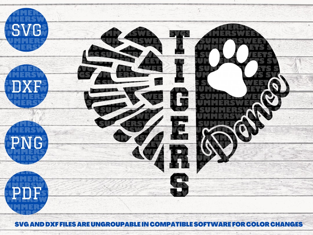 Tigers Svg Dance SVG Dance Squad Cheer Mom Dance Team - Etsy
