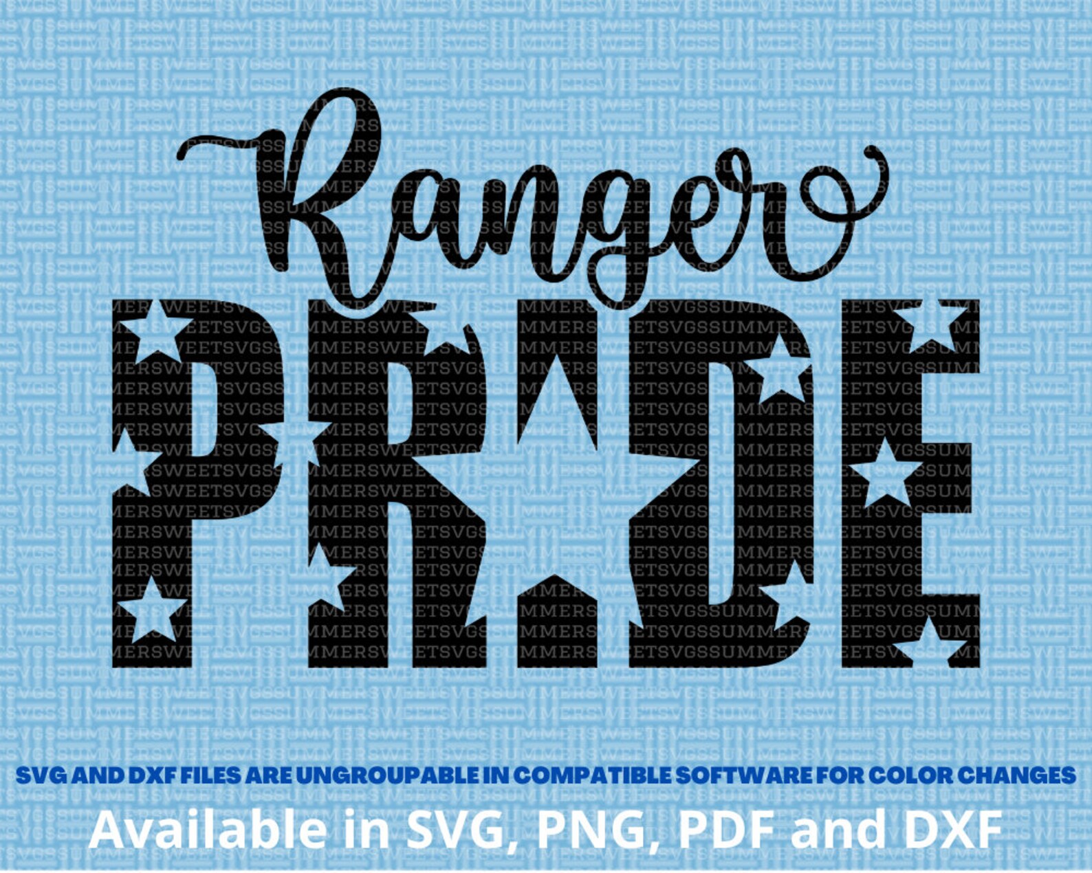 Cheer Svg Ranger Pride Monogram School Spirit Rangers - Etsy