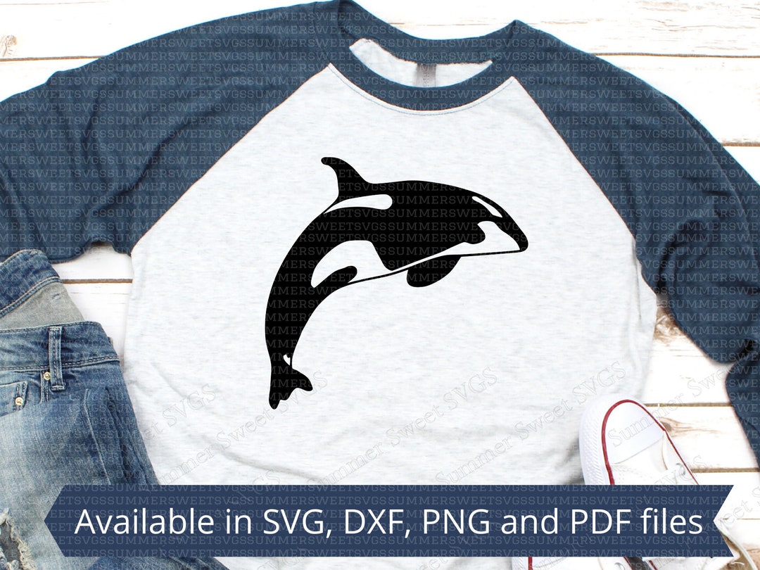Orca SVG Orca Orca Cut File Killer Whale Svg Dxf Png - Etsy