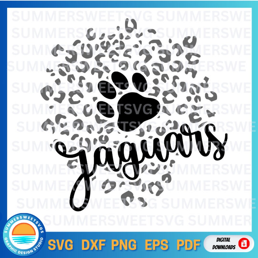 Jaguars Svg, Cheerleader Svg, Leopard Print Design, Team Spirit Svg ...