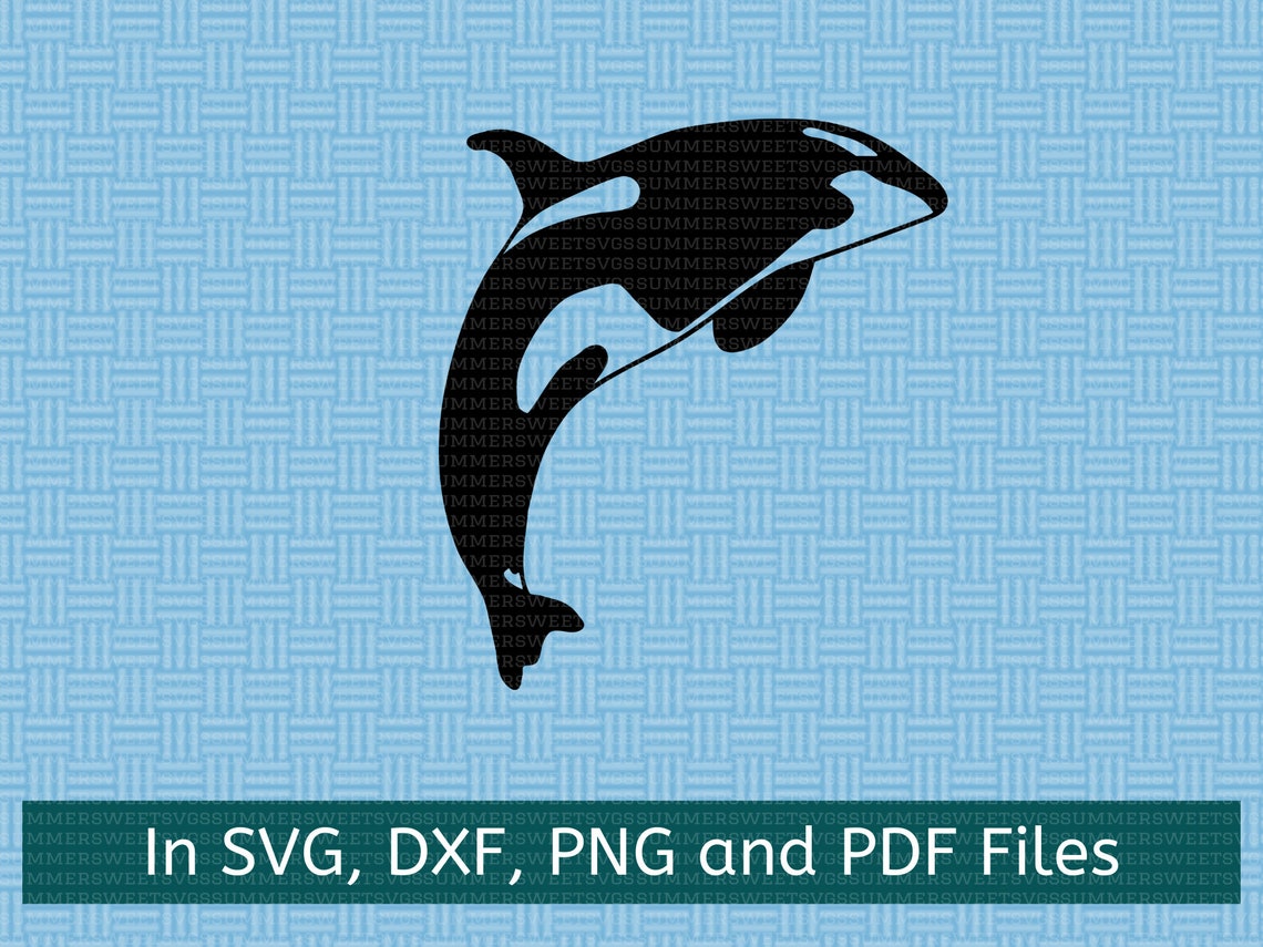 Orca SVG Orca Orca Cut File Killer Whale Svg Dxf Png | Etsy